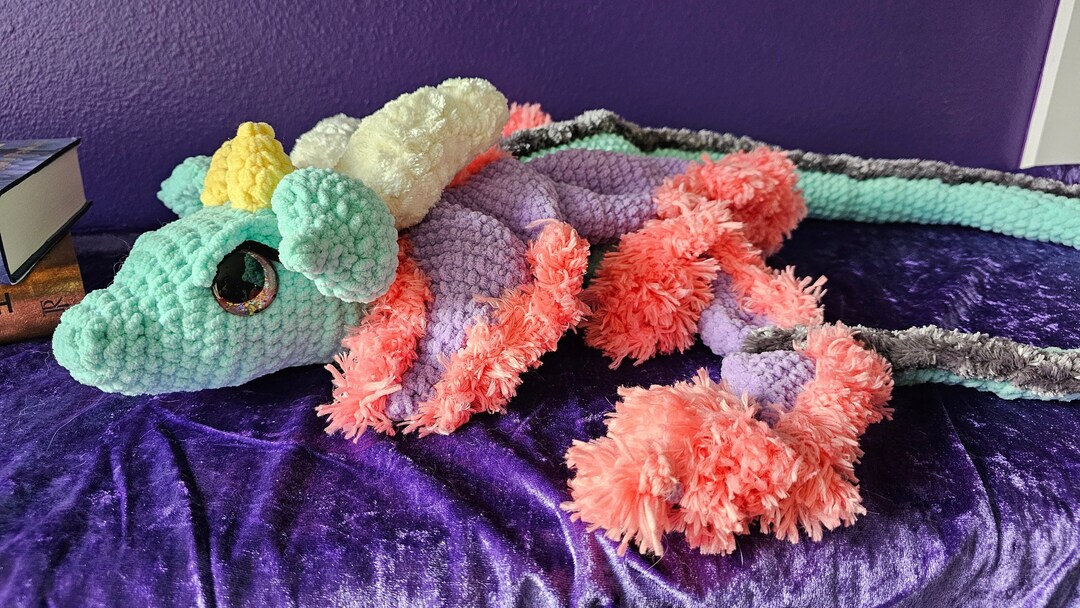 Blue Luna Moth Dragon Plush - Etsy