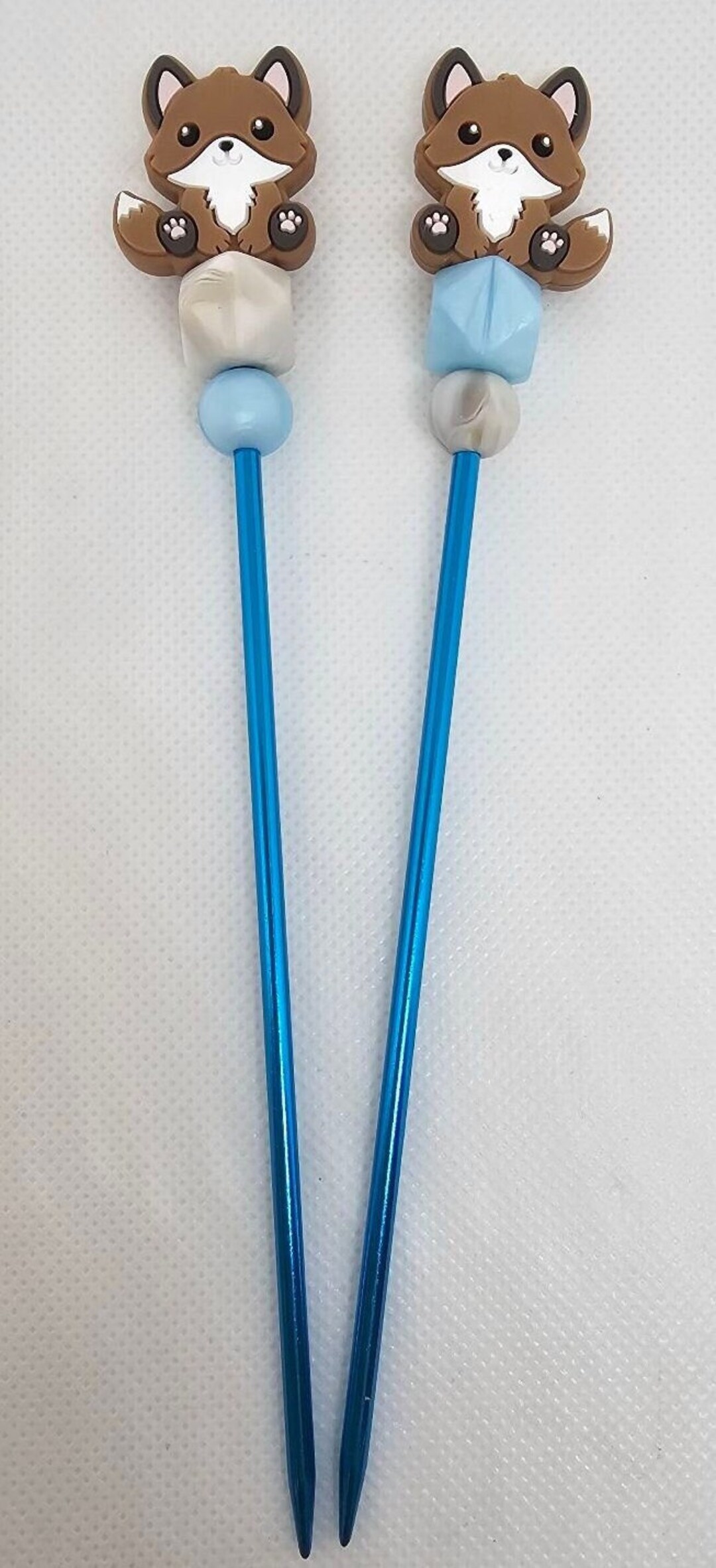 Brown and Blue Fox Ami Sticks - Etsy