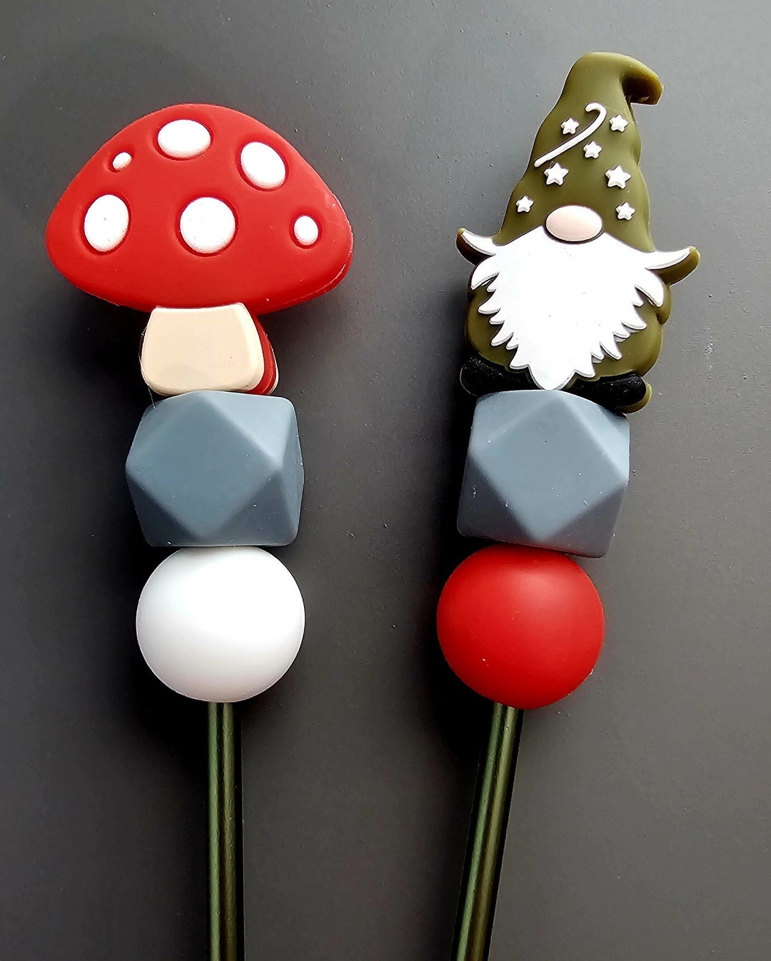 Gnome and Mushroom Ami Sticks - Etsy