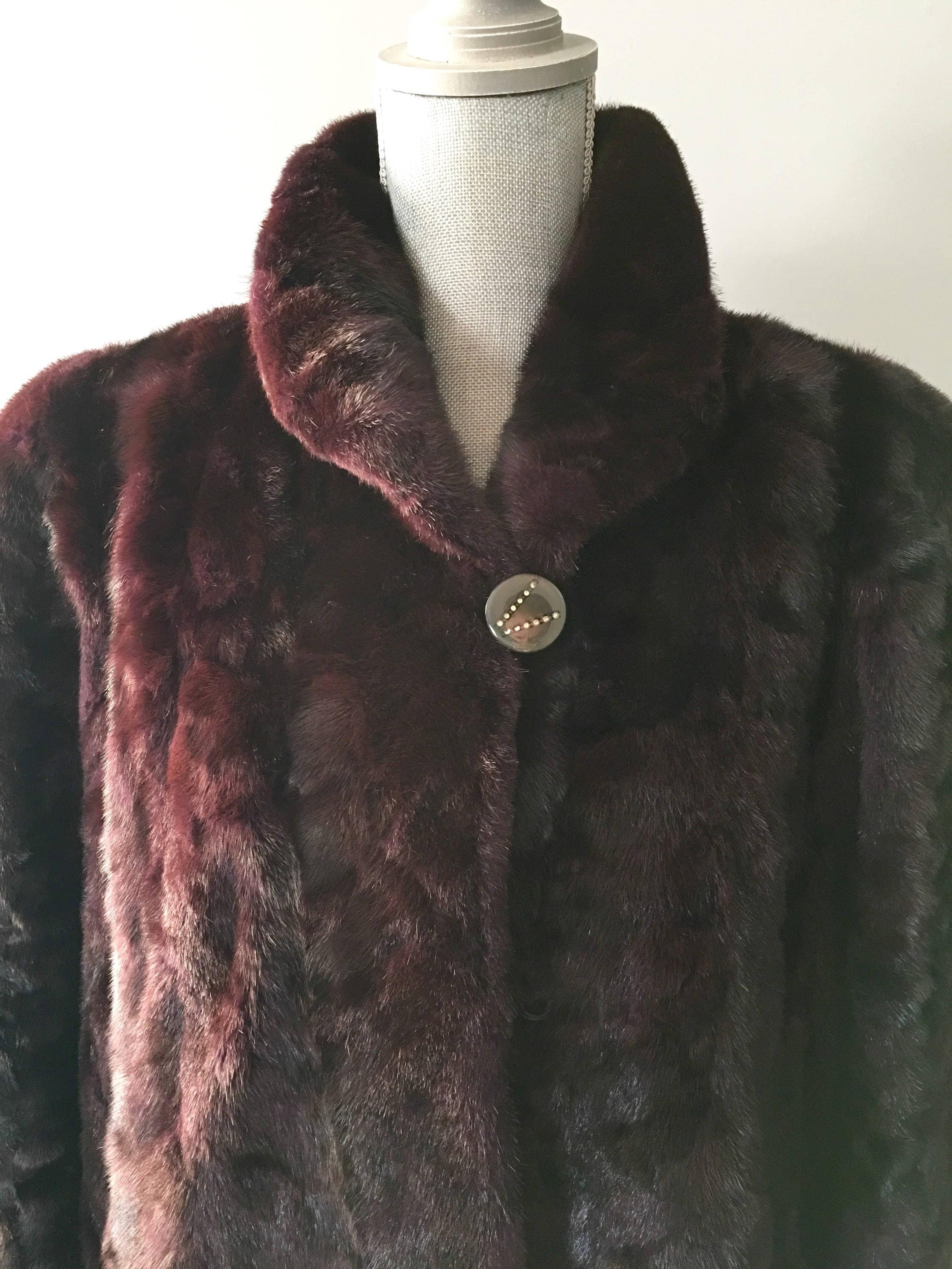 Vintage 70s Safuron Mink Fur Coat - Etsy