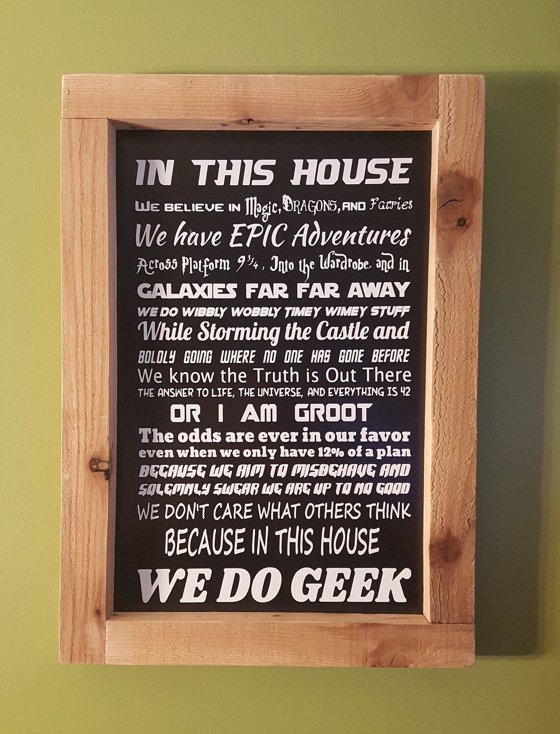 We Do Geek Sign | Etsy