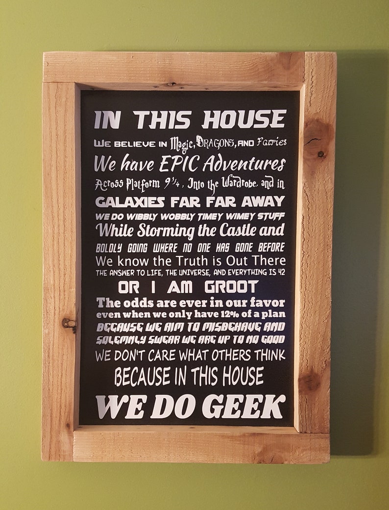 We Do Geek Sign | Etsy