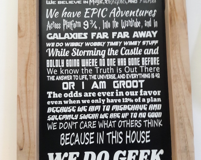 We Do Geek Sign - Etsy