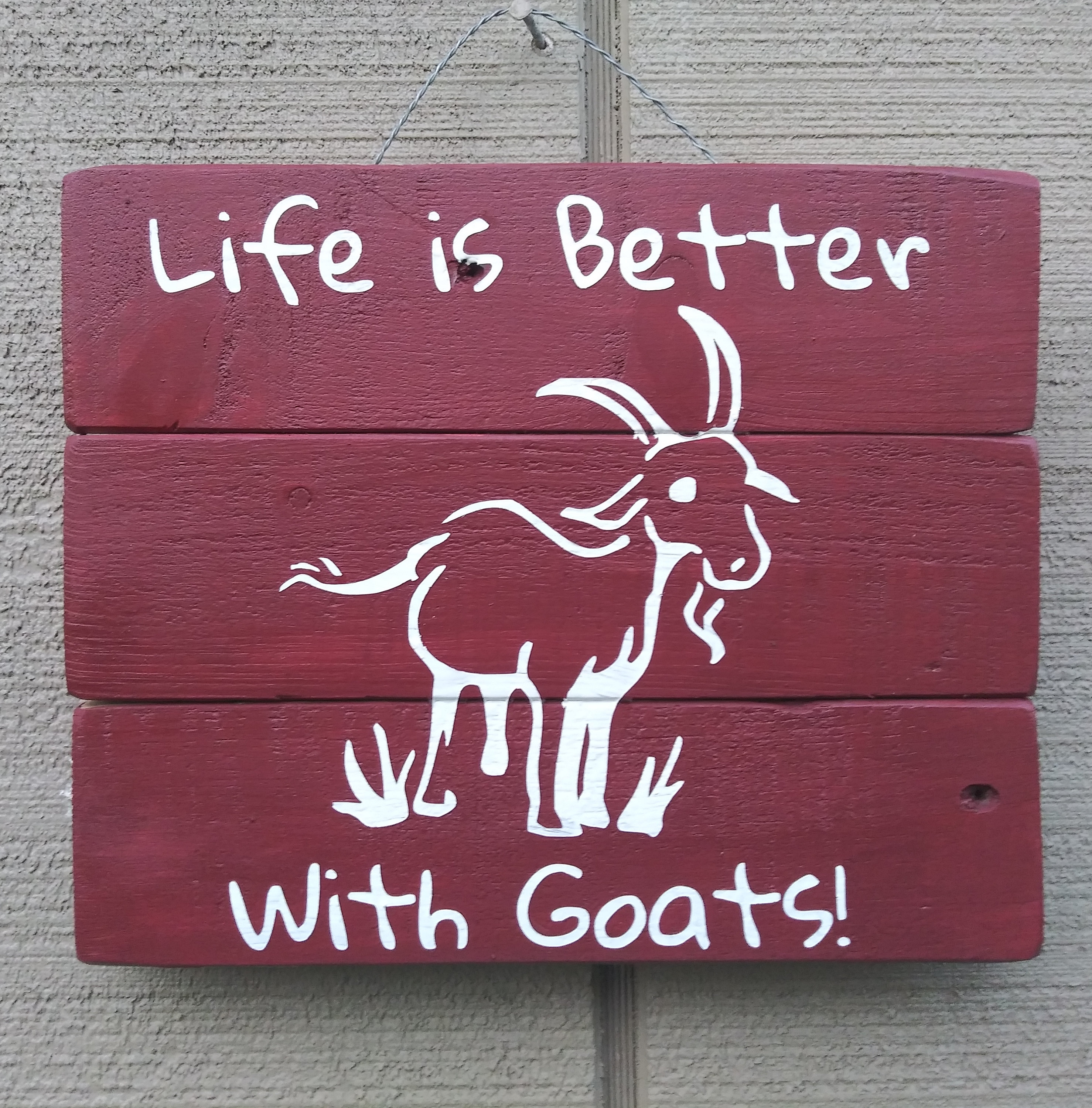 Life is Better With Goats Sign Goat Sign Goats Pallet Wood - Etsy