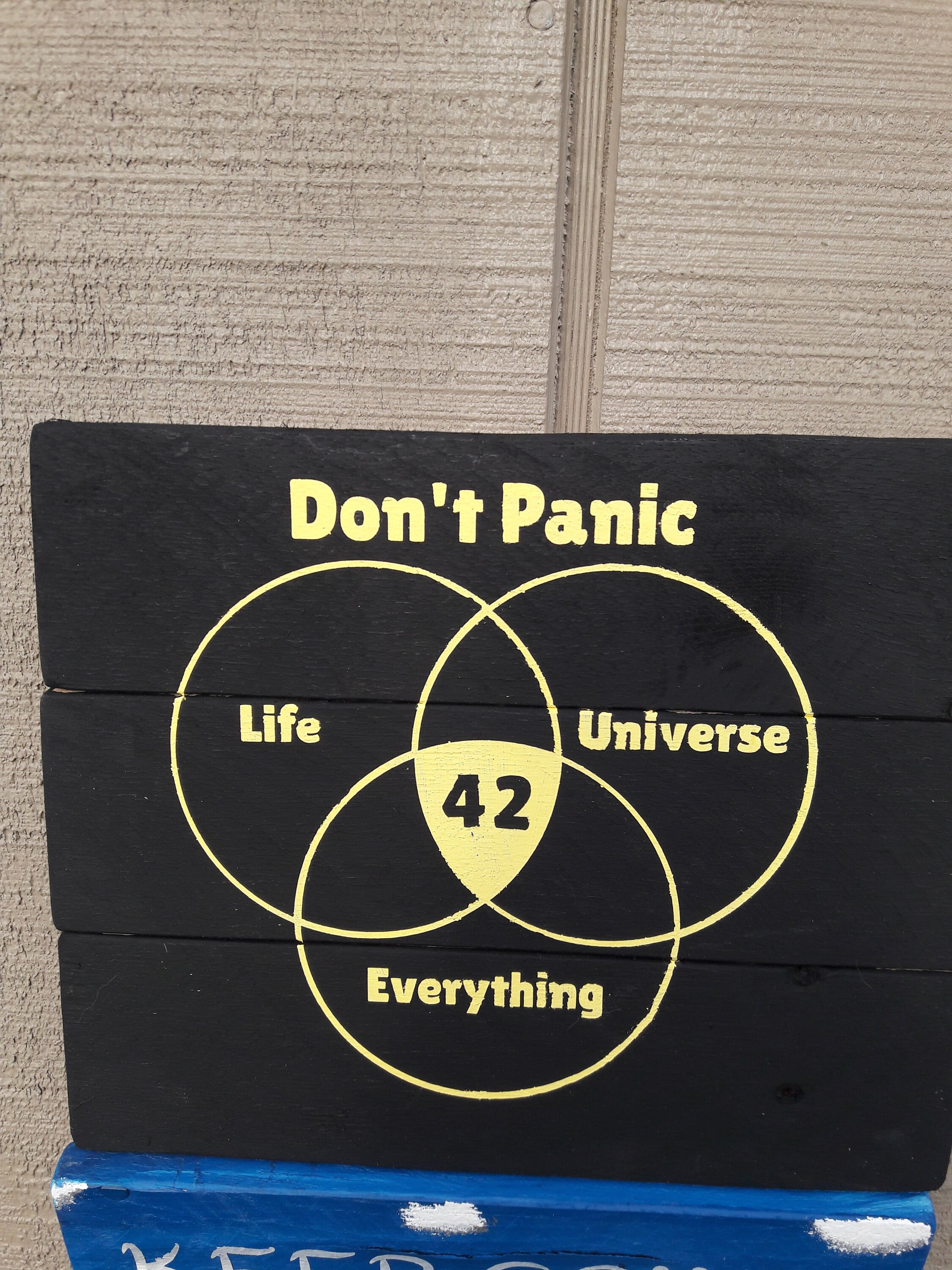 Don't Panic Sign Hitchhikers Guide to the Universe Sign - Etsy