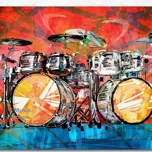 Drum Wall Art Drummer Gifts Music Wall Art Gifts for | Etsy
