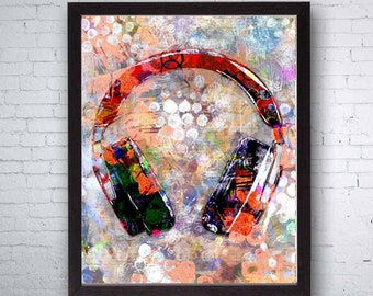 Headphone Art | Etsy