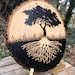 Wood Burned Tree of Life | Pyrography | Wall Art | Gift | Live Edge ...
