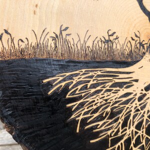 Wood Burned Tree of Life | Pyrography | Wall Art | Gift | Live Edge ...