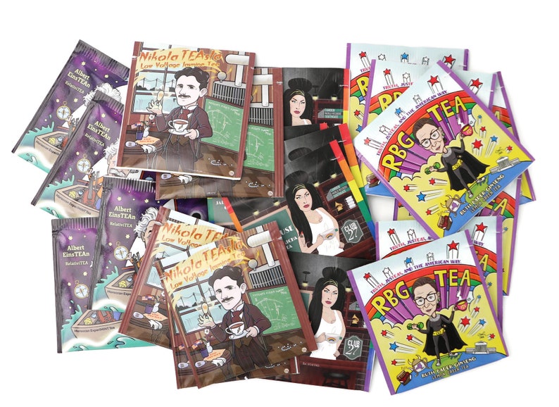 Green Tea Varietea Sampler: Einstein Amy Winehouse Ruth - Etsy