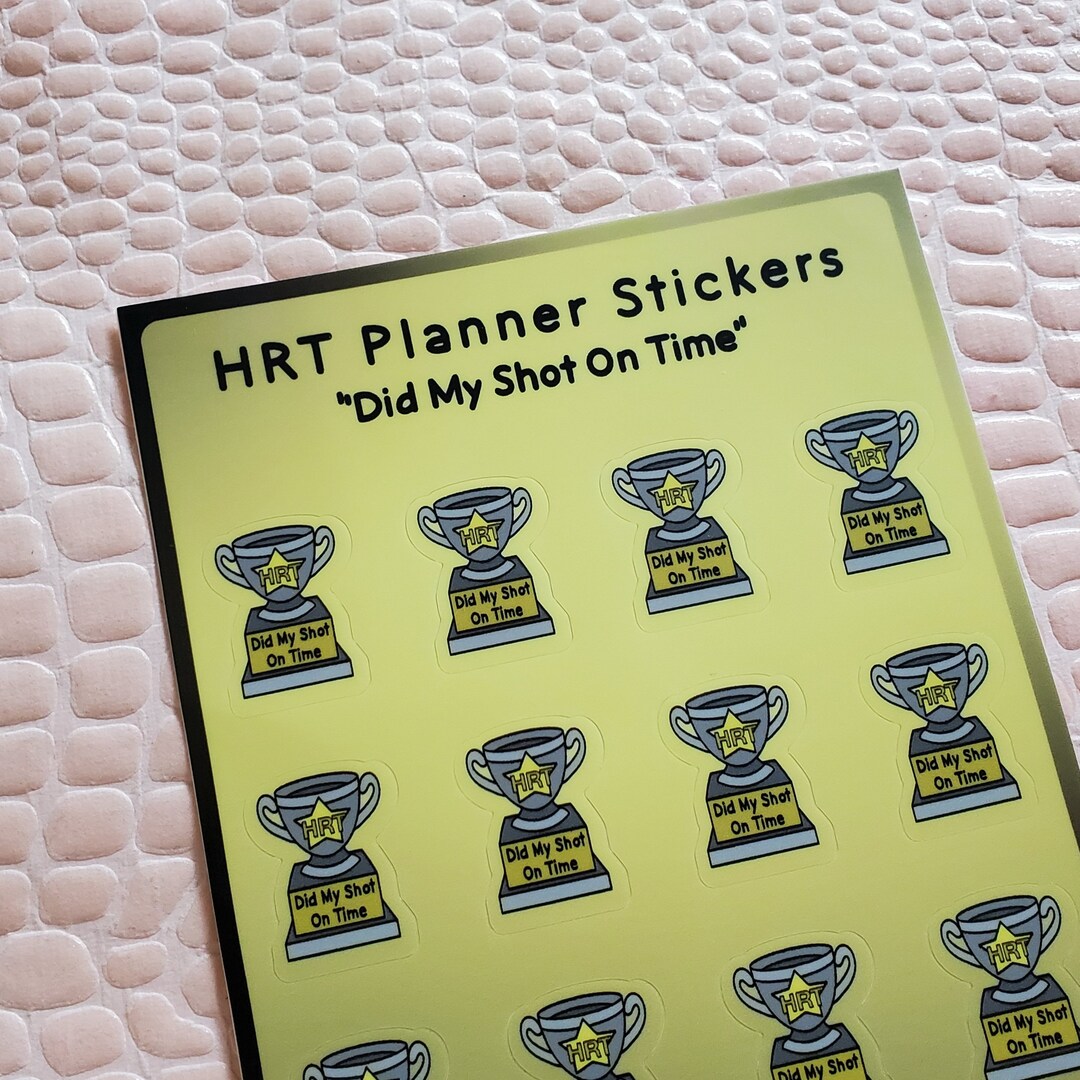 HRT Trans Trophy Planner Sticker Sheet - Etsy