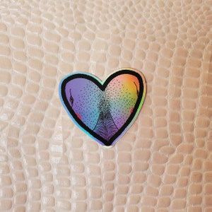 Hairy Cleavage Holographic Sticker - Etsy