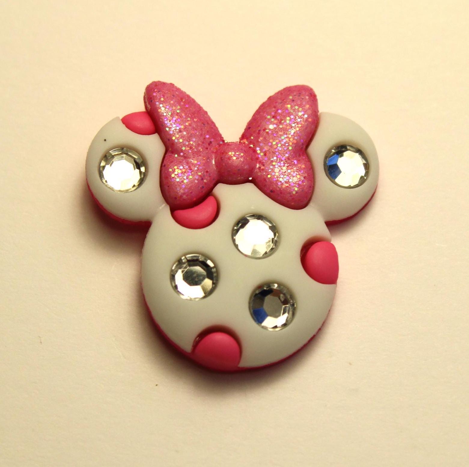 Minnie Mouse Button Disney Buttons Mini Mouse Embellishments Pink and ...