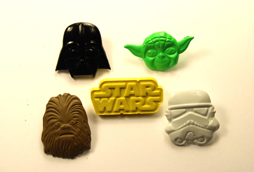 5 Star Wars Buttons Star Wars Embellishments - Etsy