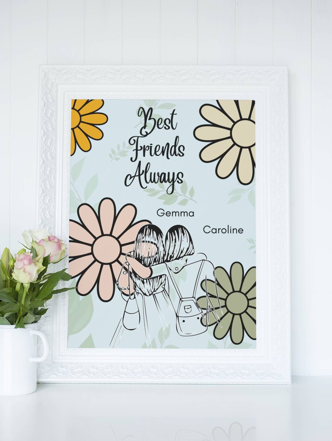 Personalized Printed Wall Art Friendship Quote/unique Gift for Her - Etsy