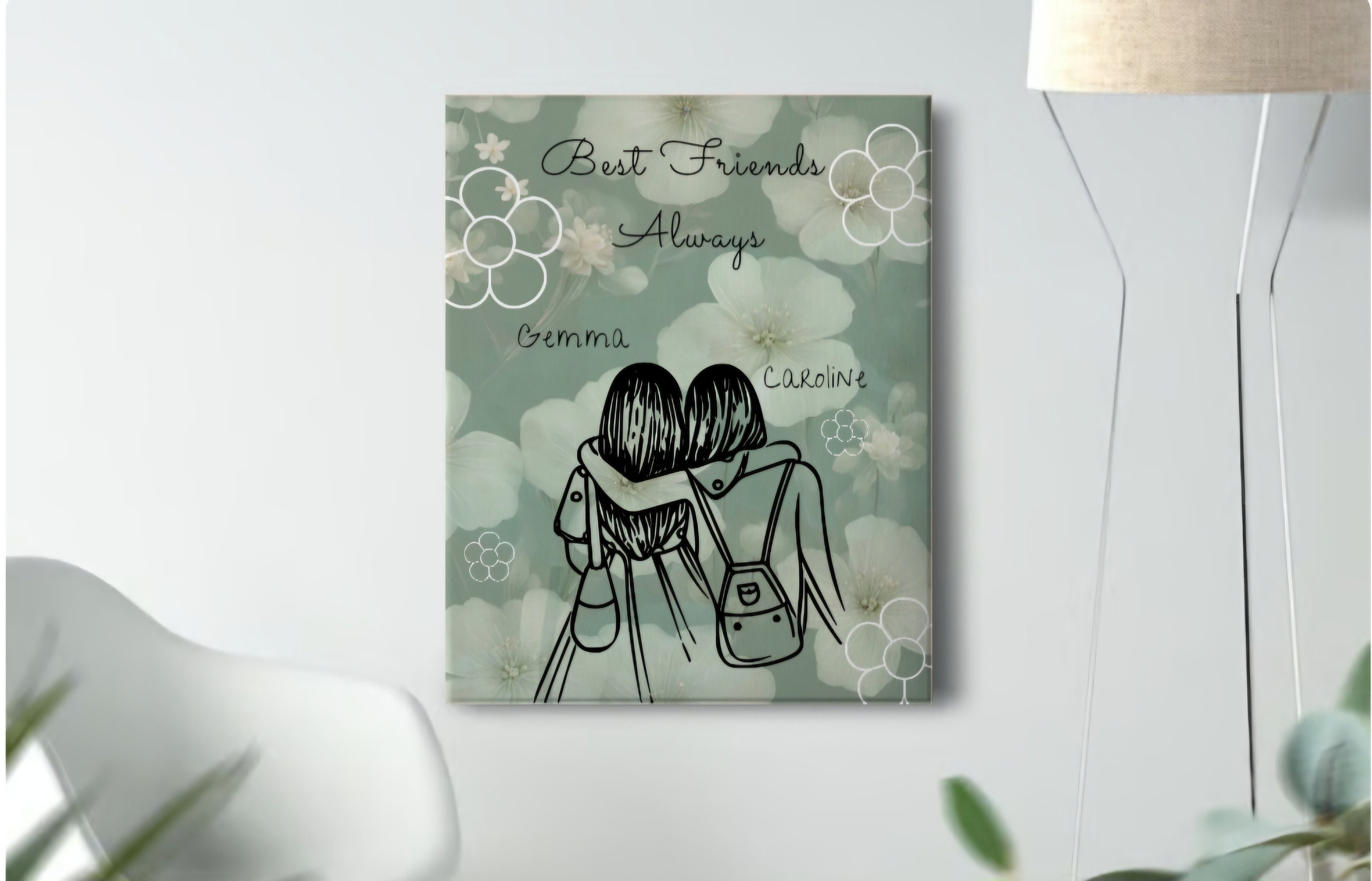 Personalized Printed Wall Art - Friendship Quote/unique Gift for Her - Etsy