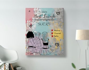 Personalized Printed Wall Art - Friendship Quote/unique Gift for Her - Etsy