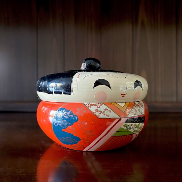 Japanese Kokeshi Box - Etsy