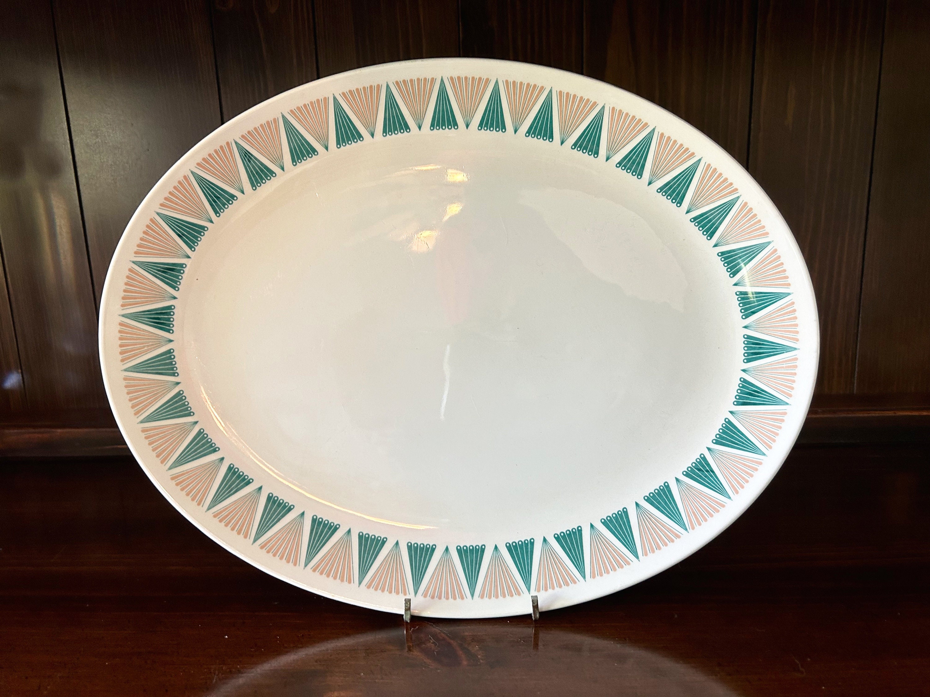 Zodiac by Myott Staffordshire China-lyke Art Deco Fan Pattern Oval ...