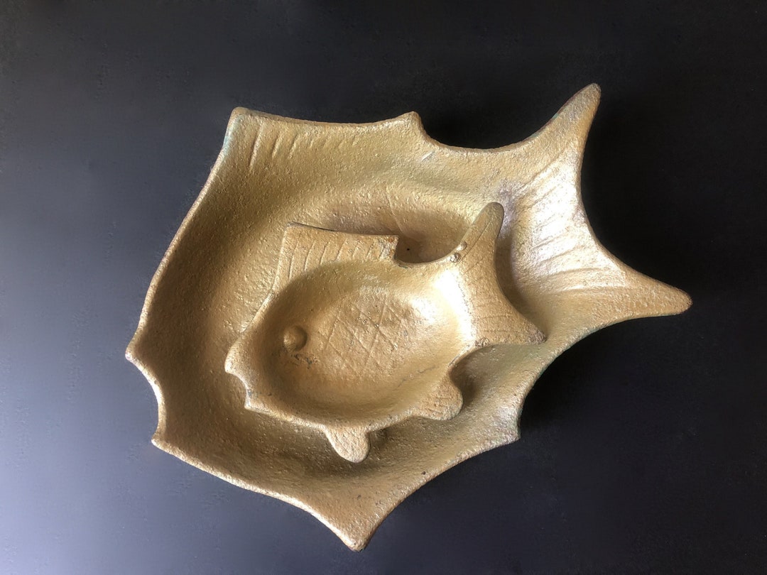 Nanbu Japan Cast Iron Fish Platters/servers, Set of Two Nambu Japan ...