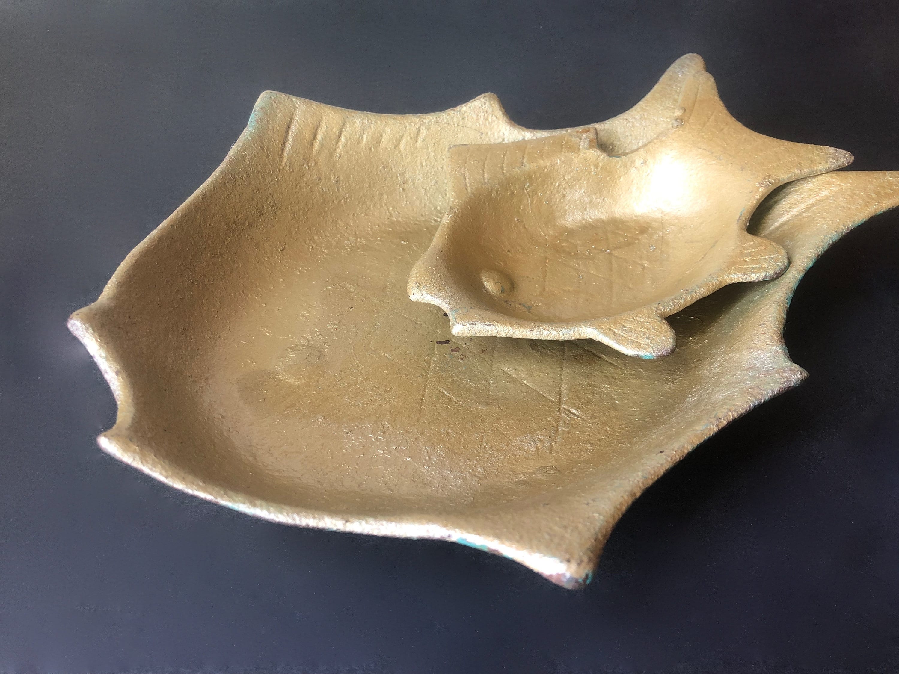 Nanbu Japan Cast Iron Fish Platters/servers, Set of Two Nambu Japan ...