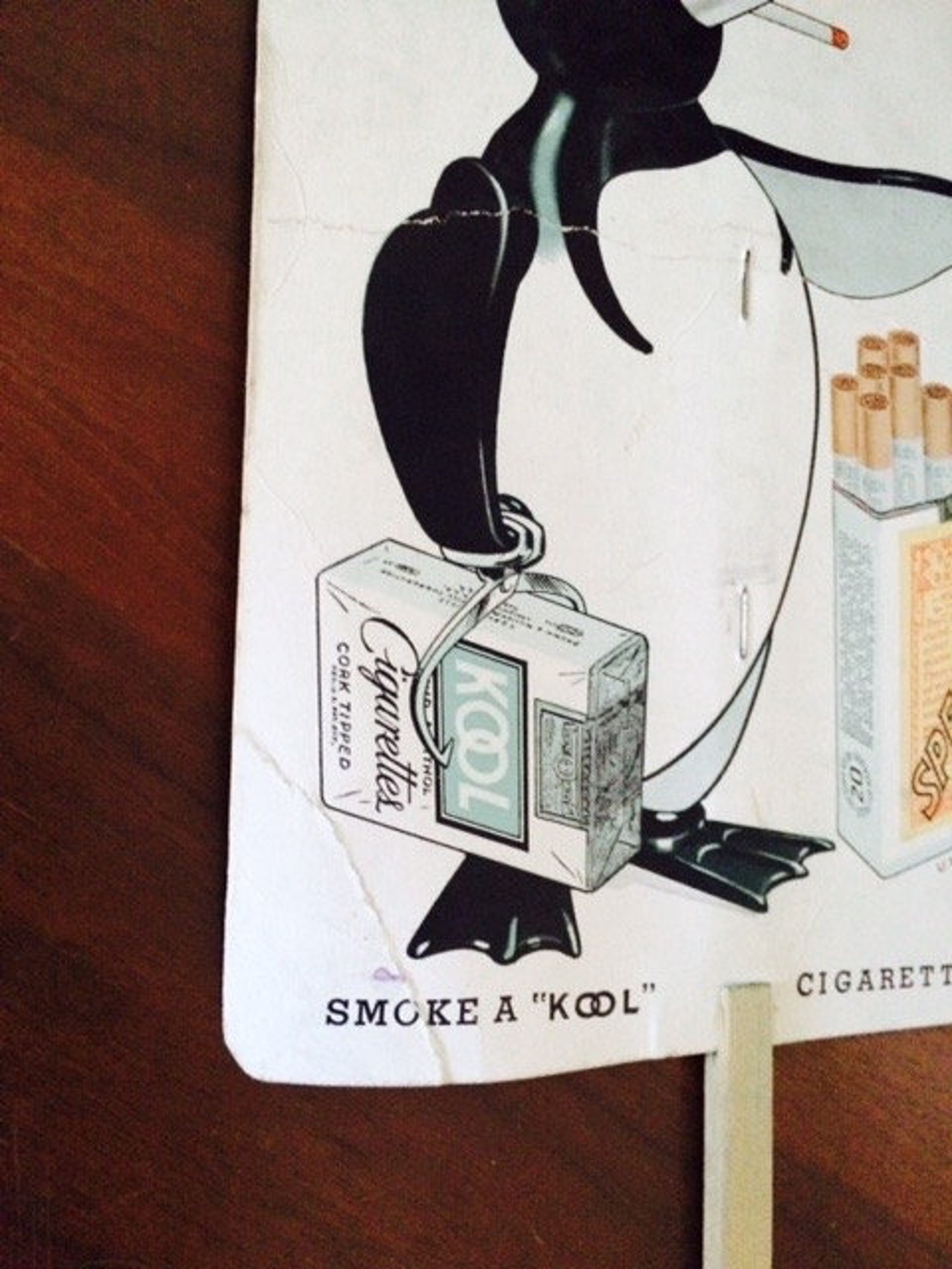 1930s Kool Cigarettes Paper Advertising Fan Featuring Willie the ...