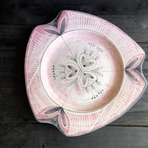 Set/4 Mid-century Elle Pottery Keramikk Norway Pink Dinner Plates ...