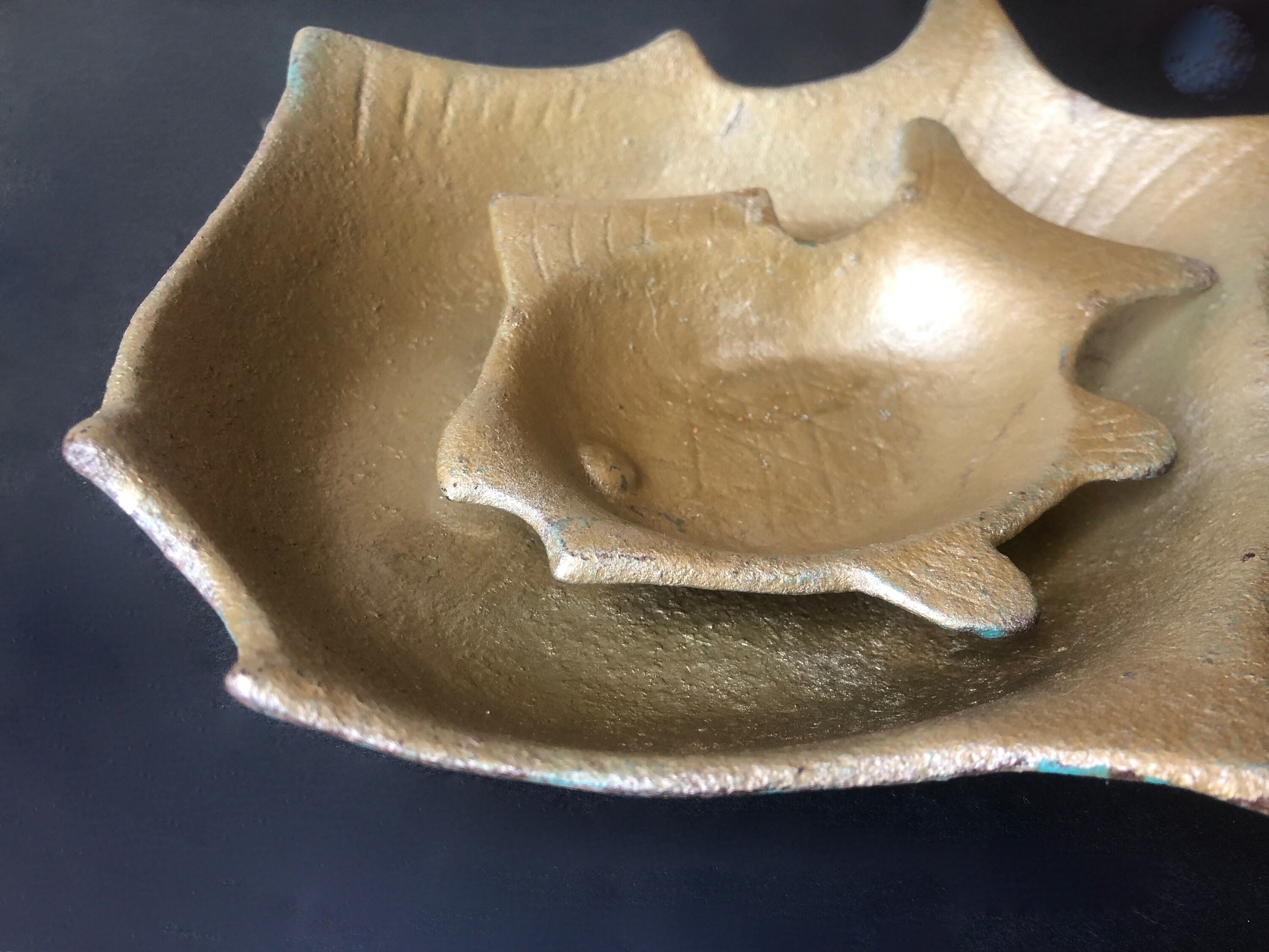 Nanbu Japan Cast Iron Fish Platters/servers, Set of Two Nambu Japan ...