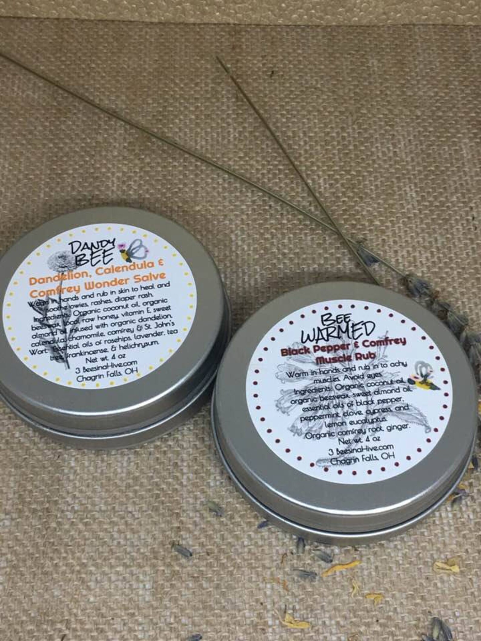 Bee Warmed Black Pepper & Comfrey Muscle Rub / Sore Muscle Rub - Etsy