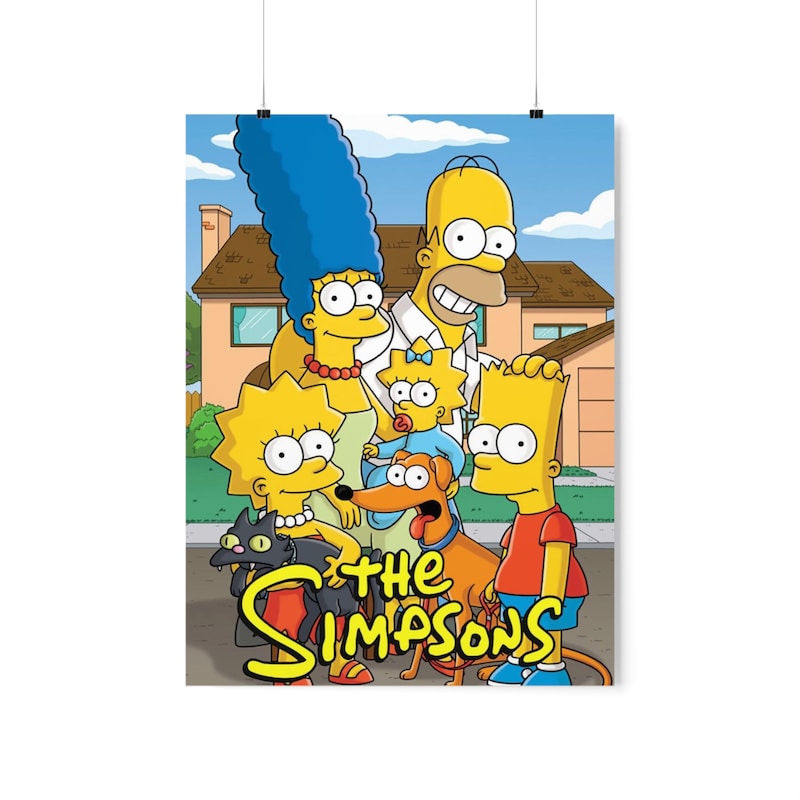Simpsons Poster - Etsy UK
