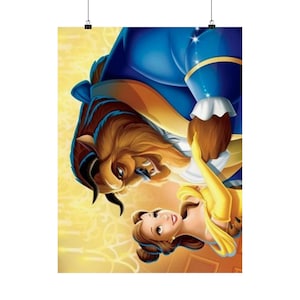 Beauty and the Beast Poster - Etsy