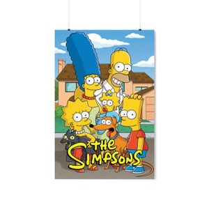 The Simpsons Poster - Etsy