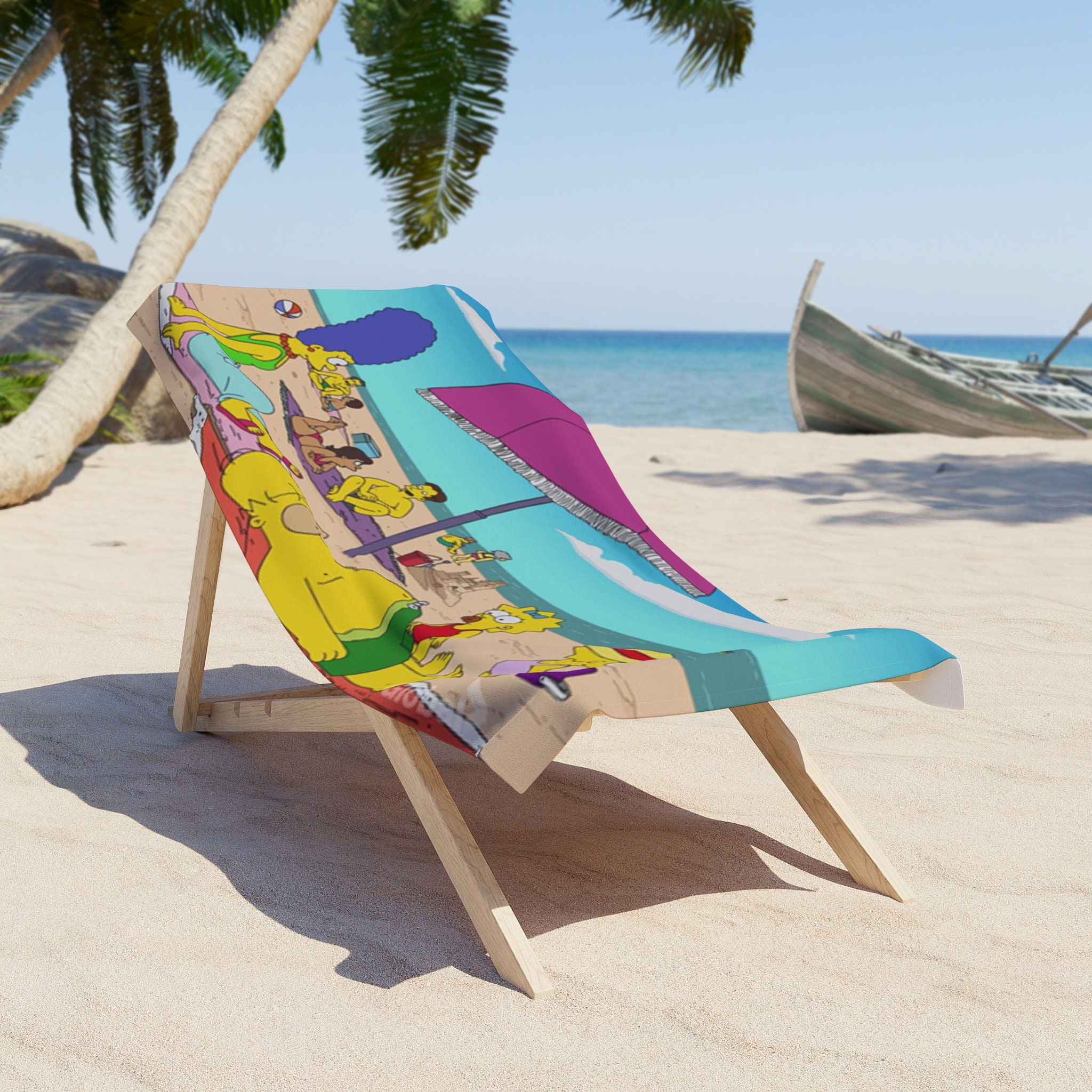 The Simpsons Beach Towel - Etsy