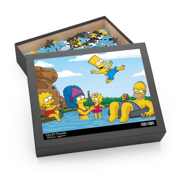 The Simpsons Puzzle - Etsy