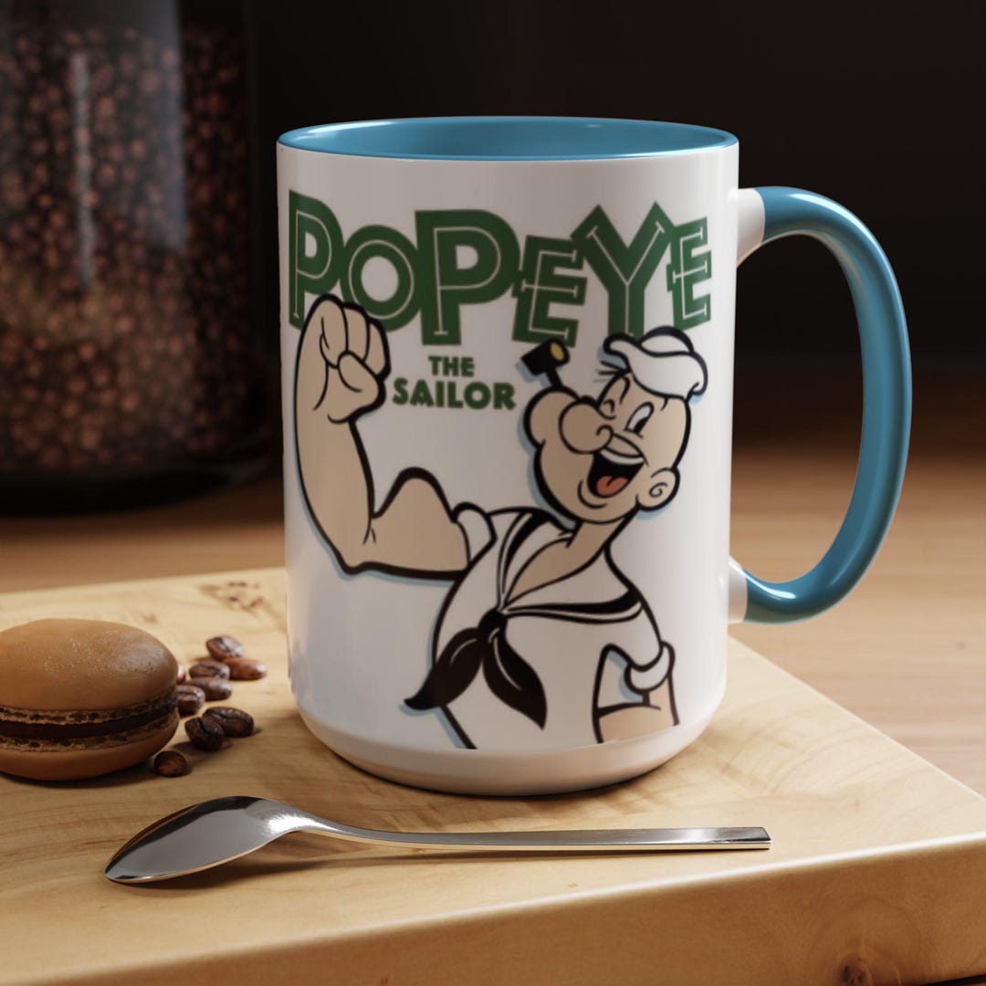 Popeye Coffee Mug (15 Oz) - Etsy