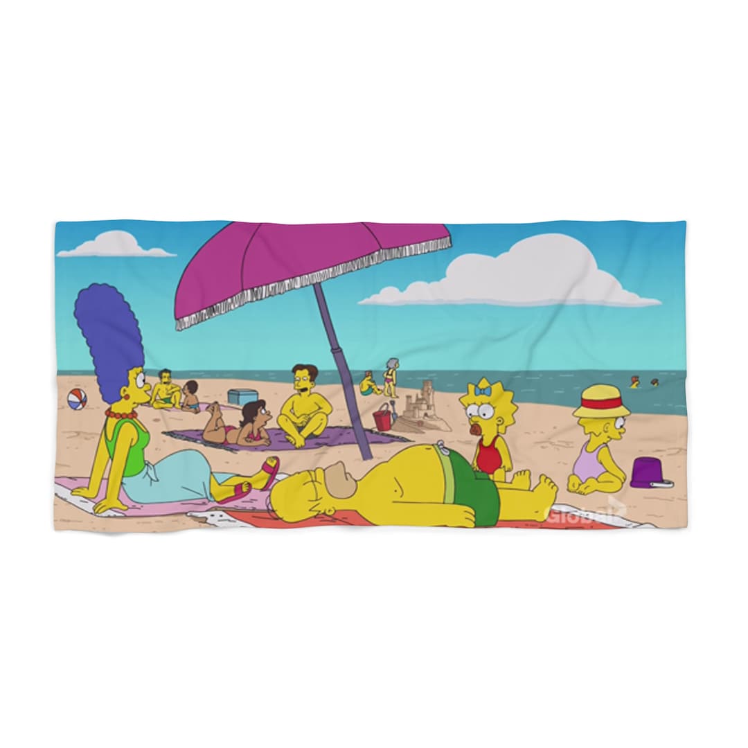 The Simpsons Beach Towel - Etsy