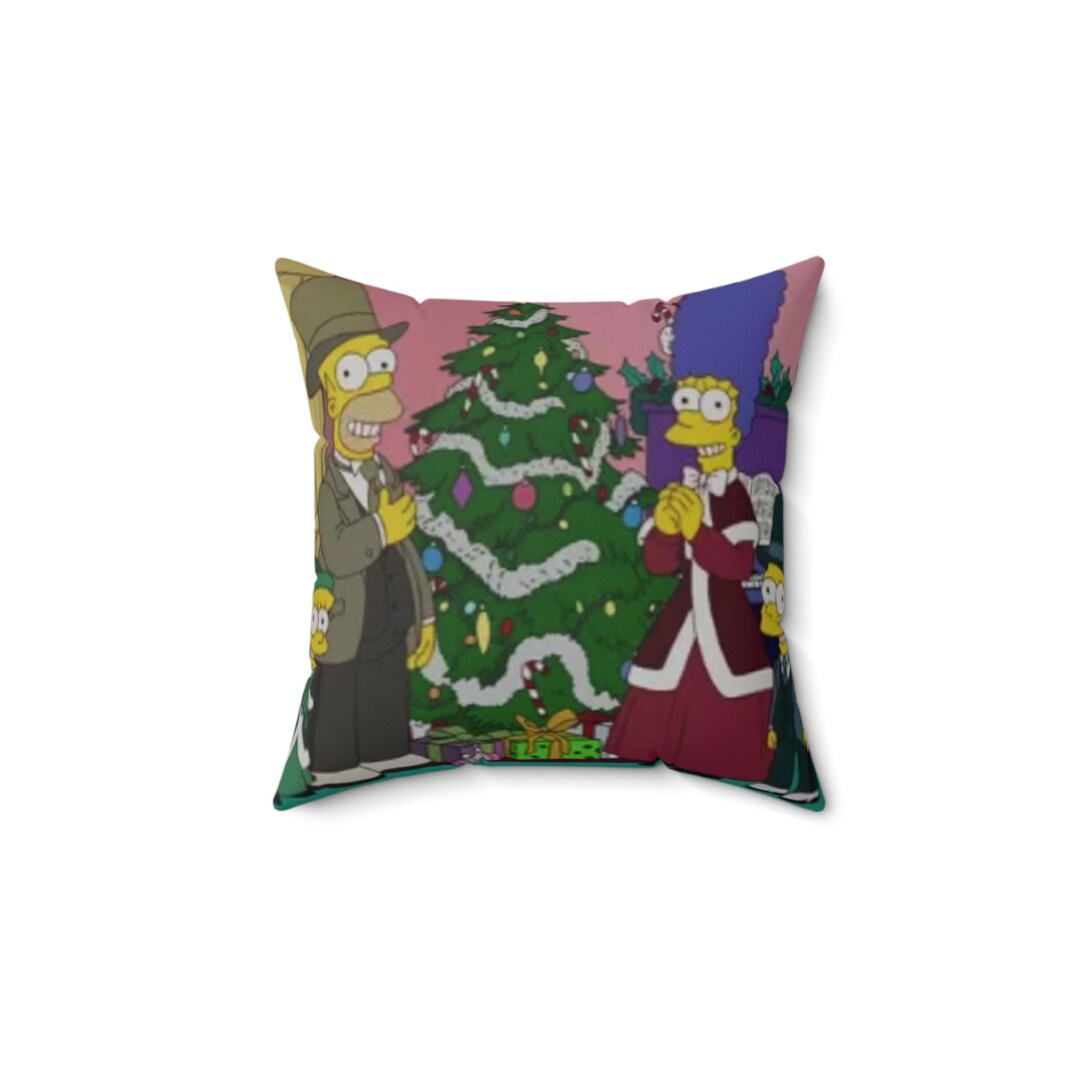 Simpsons Square Christmas Pillow - Etsy