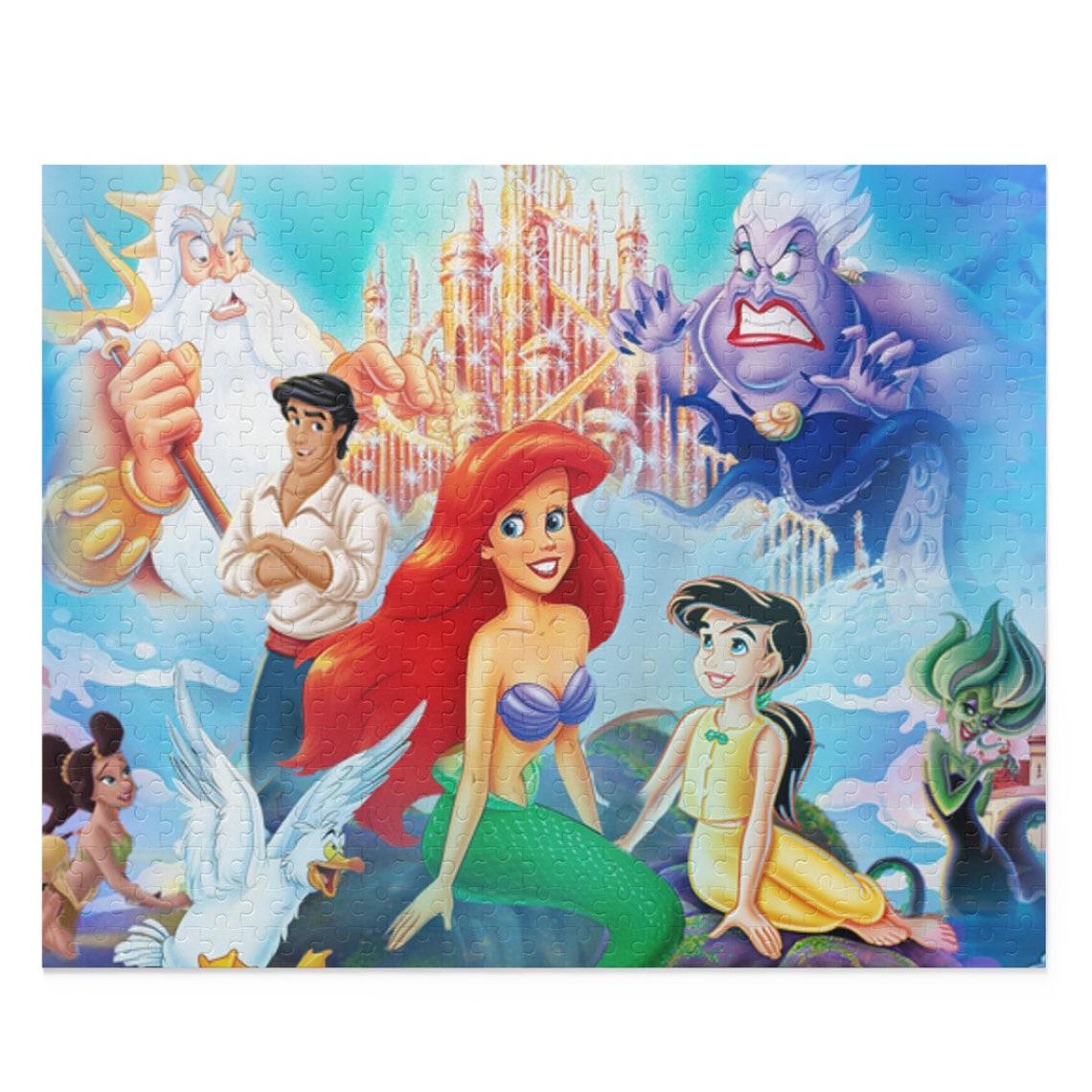 The Little Mermaid Puzzle 120, 252, 500-piece - Etsy