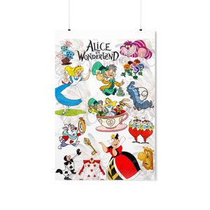 Alice in Wonderland Poster - Etsy