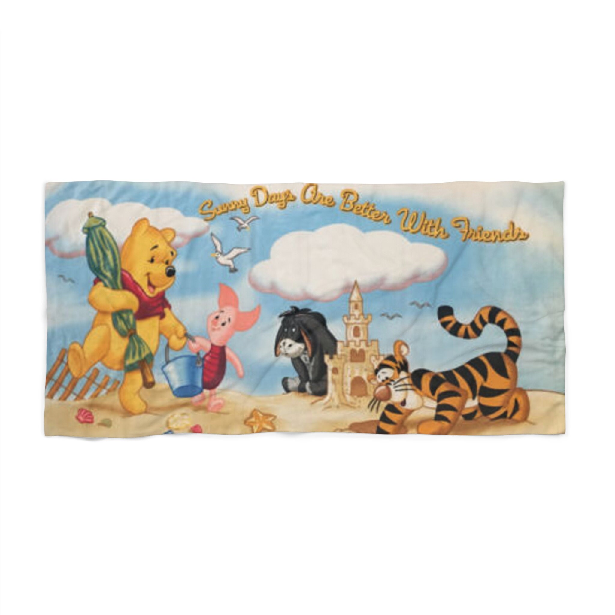Winnie the Pooh Beach Towel - Etsy