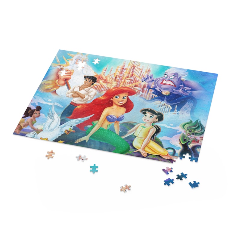 The Little Mermaid Puzzle 120, 252, 500-piece - Etsy