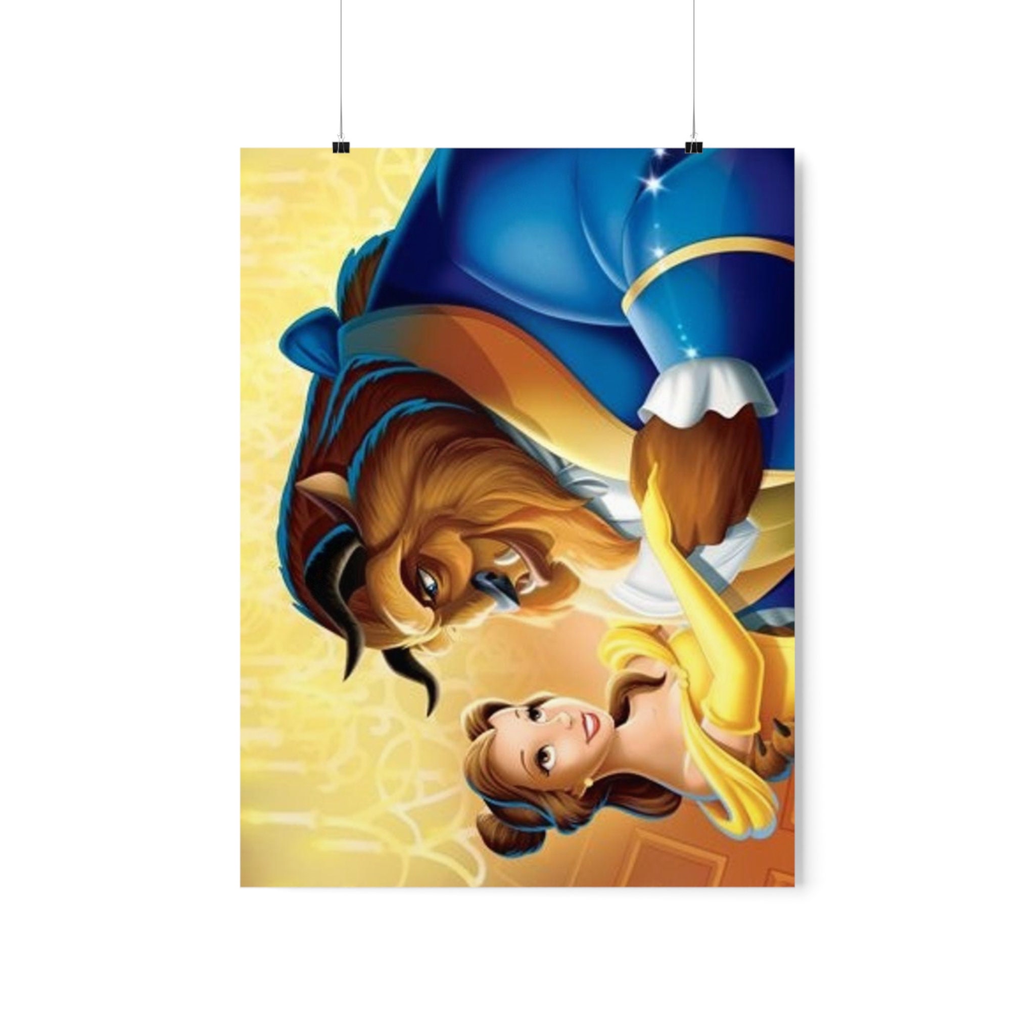 Beauty and the Beast Poster - Etsy