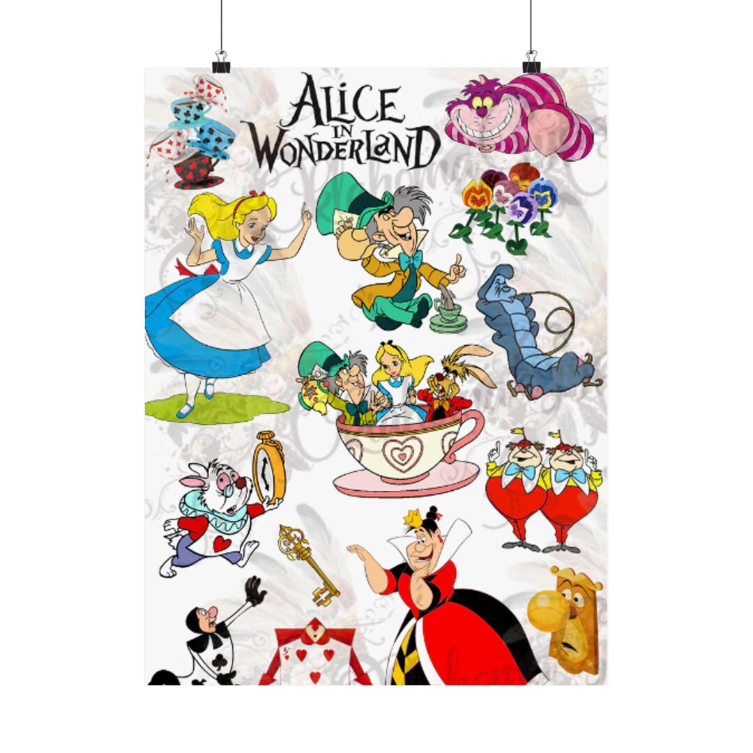 Alice in Wonderland Poster - Etsy