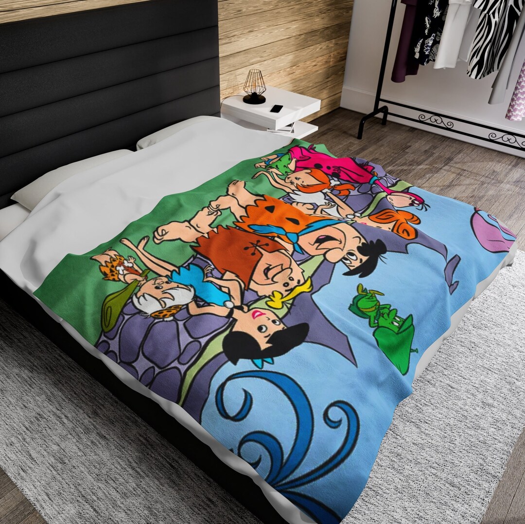 New Flintstones Plush Blanket! - Etsy