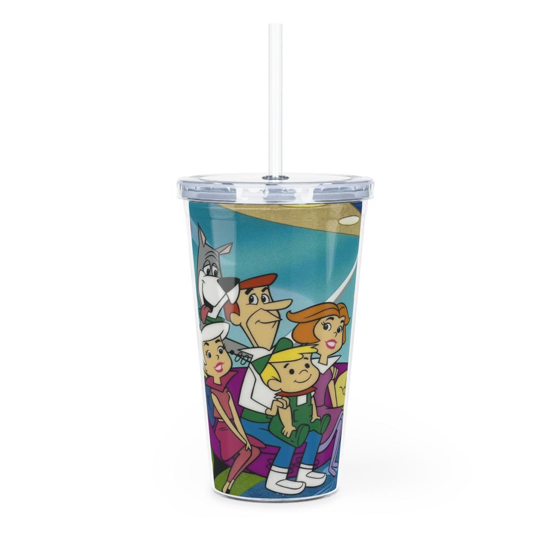 The Jetsons Kids Cup W/ Lid & Straw - Etsy