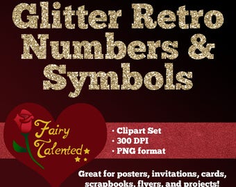 Green Glitter Numbers Clipart 26 PNG Files DIGITAL DOWNLOAD , Green ...
