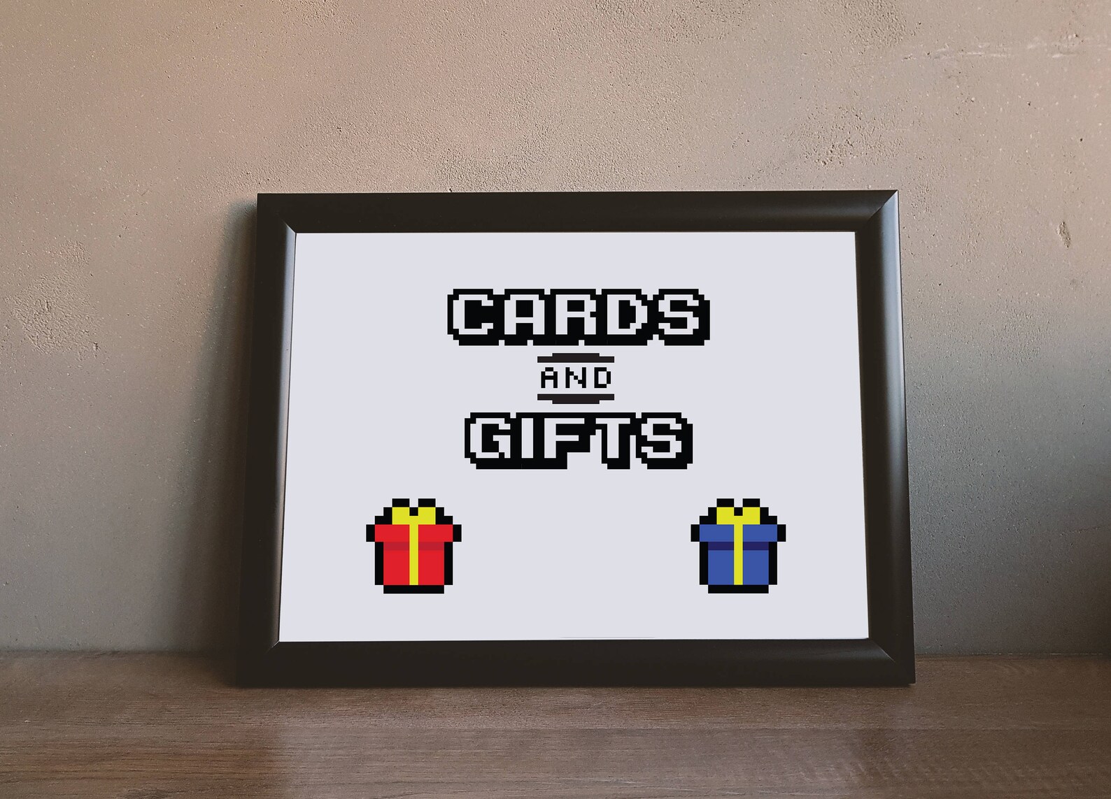Video Game Wedding 8 Bit Cards and Gifts Sign, Gamer Wedding, Printable ...