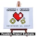 Video Game Wedding 8 Bit Clipart Set - Gamer Wedding 8 Bit Heart and ...