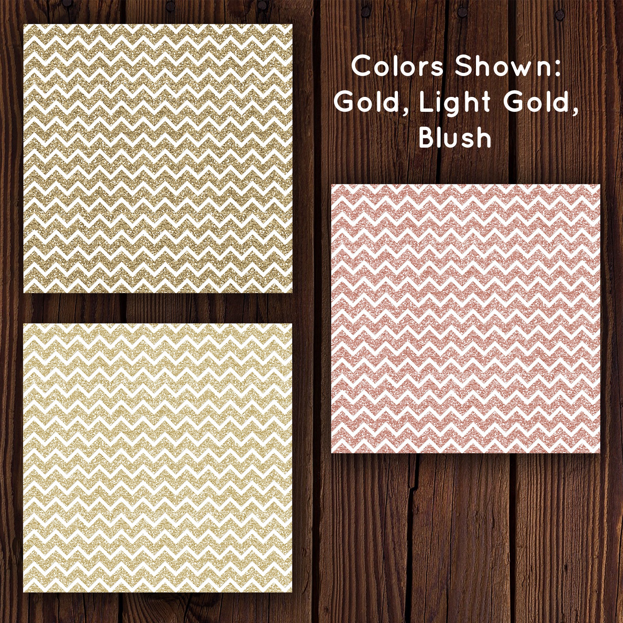 Pastel Glitter Chevron Digital Paper Pack - Etsy