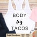 Body by Tacos Svg Jpg Png Dxf Cut File for Silhouette Cameo - Etsy